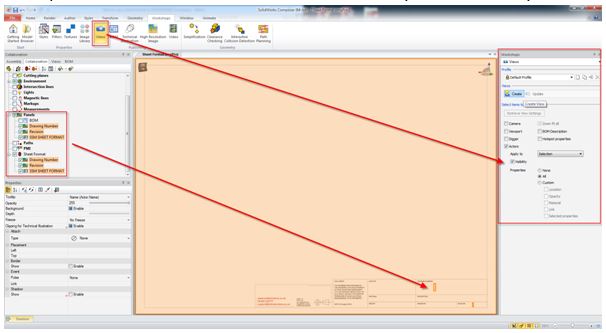 How to use a sheet format in SOLIDWORKS Composer